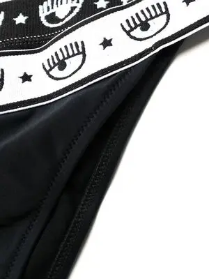 CHIARA FERRAGNI Logo Waistband Bikini Bottom