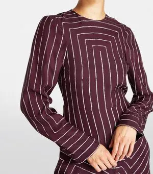 Stella McCartney Silk Asymmetric Midi Dress