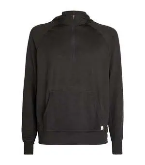 Vuori Ponto Performance Half-zip Hoodie - Black