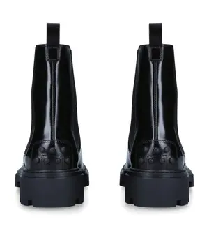 TOD'S Leather Chelsea Boots - Black