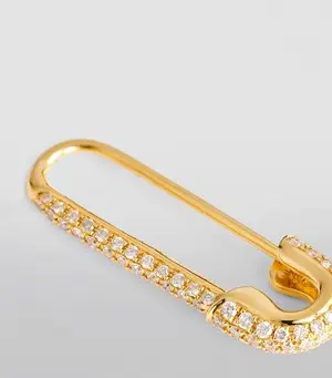 ANITA KO Safety Pin Single Right Earring - Gold