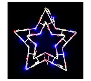 VICKERMAN 17' Star Christmas Window Silhouette, Led Lights