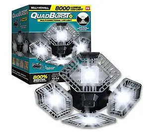 BELL & HOWELL Bell + Howell Quadburst 8000 Lumens Multi-direc Tional Light - One-color