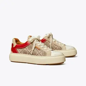 Tory Burch T Monogram Ladybug Sneakers - Hazel T Monogram/tory Red/calcare