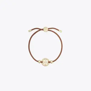 Tory Burch Icon Slider Bracelet - Tory Gold/cuoio