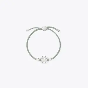 Tory Burch Icon Slider Bracelet Tory Silver/algae