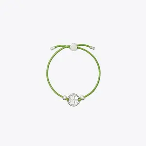 Tory Burch Icon Slider Bracelet Tory Silver/wheatgrass