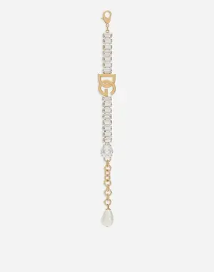 Dolce & Gabbana Bracelet With Rhinestones And Dg Logo