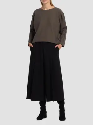 Issey Miyake Campagne Wide-leg Pants