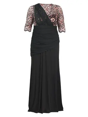 KIYONNA Women's Soiree Evening Gown - Rose Gold  - Rose Gold