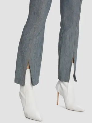 Cinq À Sept Laurie High-rise Stretch Flared Crop Jeans - Indigo