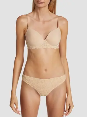 Hanro Luxury Mots Lace T-shirt Bra - Beige