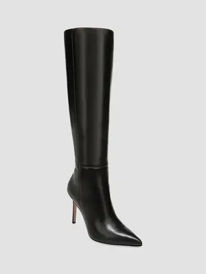 Veronica Beard Lisa Leather High-heel Boots