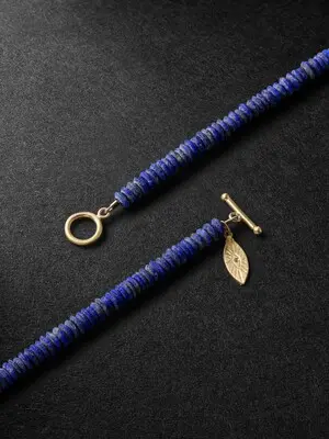 Jacquie Aiche Gold, Lapis Lazuli And Diamond Necklace