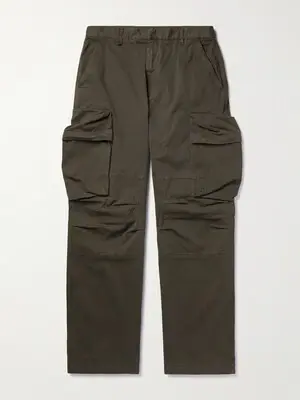 Moncler Wide-leg Stretch-cotton Cargo Trousers