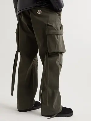 Moncler Wide-leg Stretch-cotton Cargo Trousers