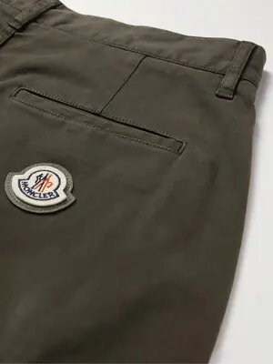 Moncler Wide-leg Stretch-cotton Cargo Trousers