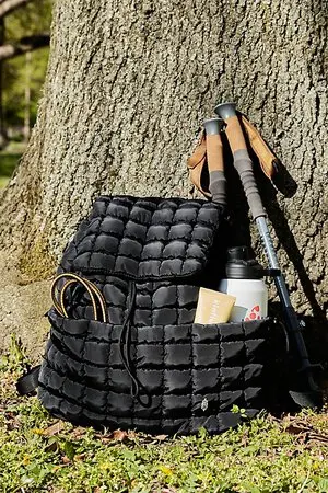 Free People Quilted Hiker Pack - Black | Editorialist display picture 3