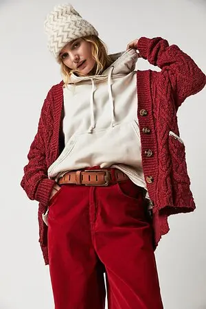 Free People We The Free Jona Leather Belt Orange