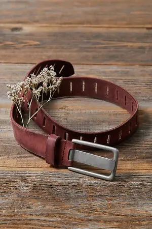 Free People We The Free Jona Leather Belt Oxblood