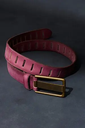 Free People We The Free Jona Leather Belt Wildberry