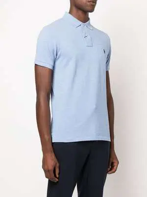 Polo Ralph Lauren Embroidered-logo Polo Shirt - Blue