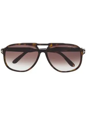 TOM FORD Pilot-frame Sunglasses - Brown
