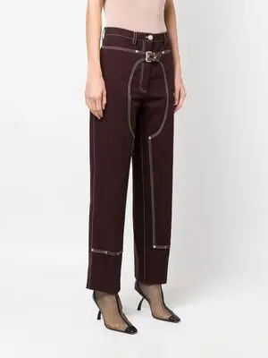Stella McCartney Contrast Stitch Straight-leg Trousers
