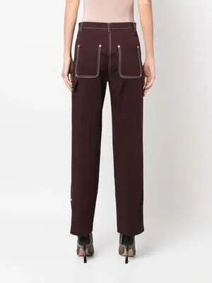 Stella McCartney Contrast Stitch Straight-leg Trousers