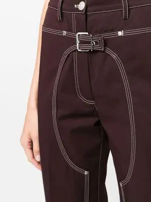 Stella McCartney Contrast Stitch Straight-leg Trousers