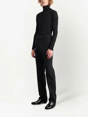 Off-White Belted Slim-fit Trousers