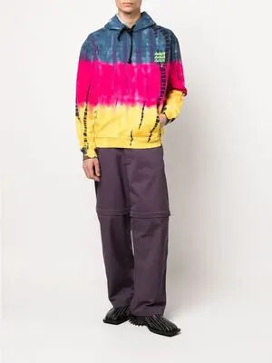 AGR Tie-dye Print Cotton Hoodie