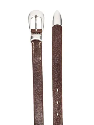 Our Legacy Western Leather Buckle Belt - Brown