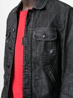Dsquared2 Studded Denim Trucker Jacket