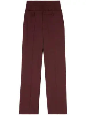 Off-White High Double-waist Effect Trousers