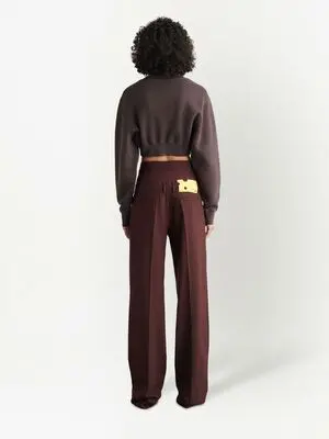 Off-White High Double-waist Effect Trousers