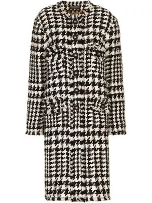 Dolce & Gabbana Tweed Single-breasted Coat