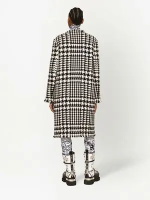 Dolce & Gabbana Tweed Single-breasted Coat