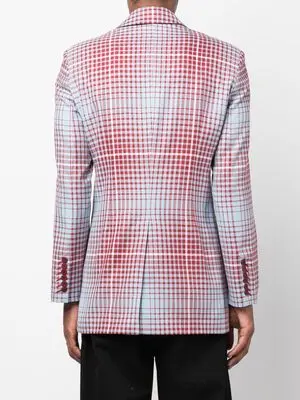 CHARLES JEFFREY Checked Single-breasted Jacket