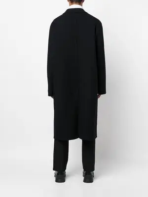 JIL SANDER Notched-collar Cashmere Coat - Blue