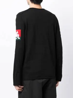 Comme Des Garçons Intarsia-knit Sweater - Black