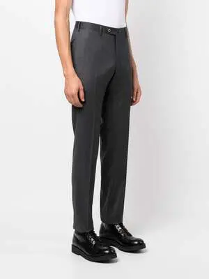 PT TORINO Slim-cut Tailored Trousers - Grey