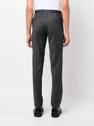 PT TORINO Slim-cut Tailored Trousers - Grey