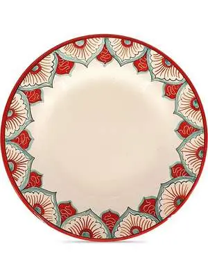 LES-OTTOMANS Peacock Dinner Plate - Multicolour