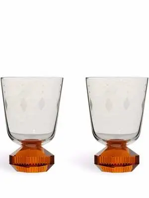REFLECTIONS COPENHAGEN Chelsea Set Of Two Glasses - Red
