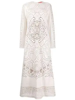 La DoubleJ Lacey Maxi Dress - White
