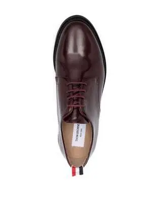 Thom Browne Leather Derby Shoes - Red