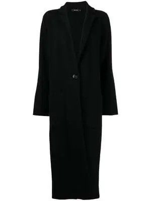 LISA YANG Single-breasted Fitted Coat - Black