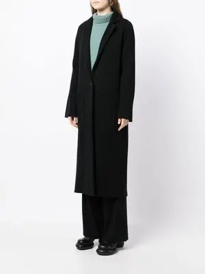 LISA YANG Single-breasted Fitted Coat - Black
