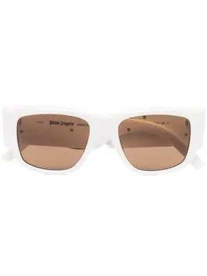 Palm Angels Gold Tone Eyewear For Women
